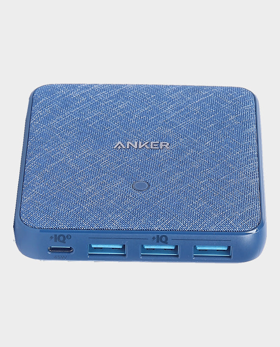 Anker PowerPort Atom III Slim 65W PD+3IQ (Four Ports) – Blue – TechBay